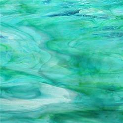 Spectrum Clear/ White/ Aqua/ Lime Pearl Opal, "Aqua-Lime" (6023-83CCF ...
